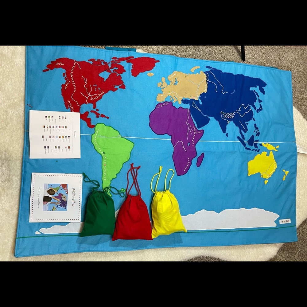 Interactive World Map Wall Oskar & Ellen - Gem